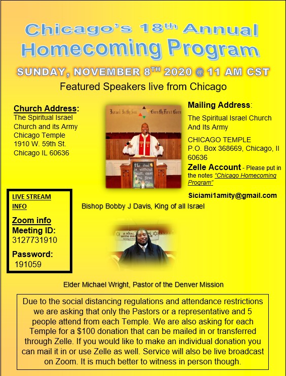 2020 18th Annual Chicago Homecoming Program - SUPREME
